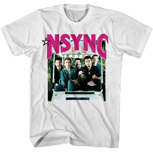 Gildan | Shirts | Nsync Shirt Golf Cart Boy Band Pop Music Nsync Shirt ...